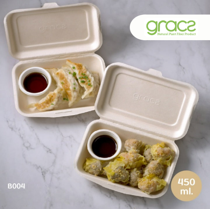 Gracz - KLAPPBOX 450 ML. - Einweggechirr aus Zuckerrohr